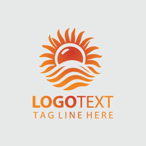 Sun logo Royalty Free Vector Image - VectorStock