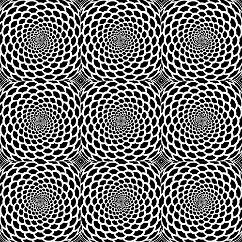 Design seamless monochrome spiral movement pattern