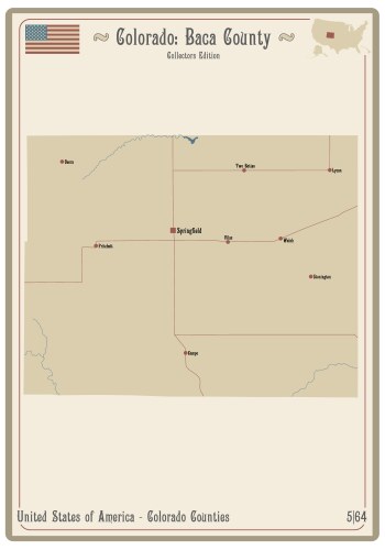 Map of gilpin county in colorado Royalty Free Vector Image