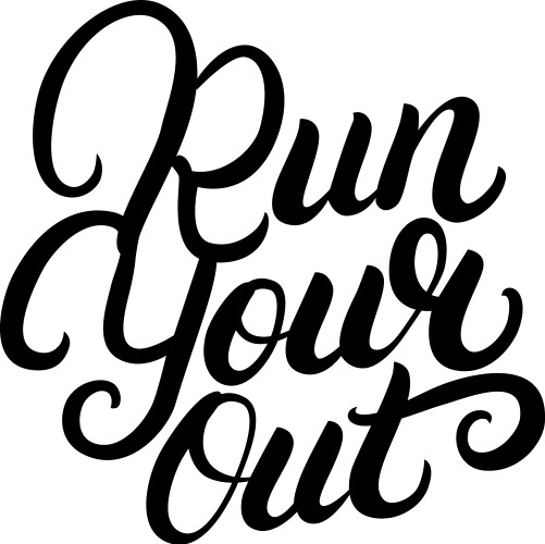 Wake up and slay motivational lettering quote Vector Image