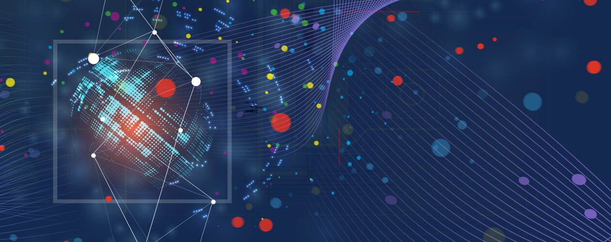 Abstract technology background for science Vector Image