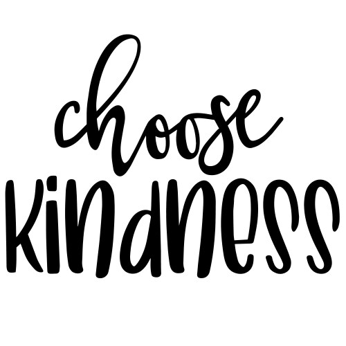 Choose kindness hand lettering Royalty Free Vector Image