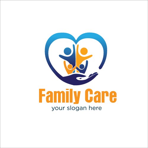 Care medicine logo designs Royalty Free Vector Image