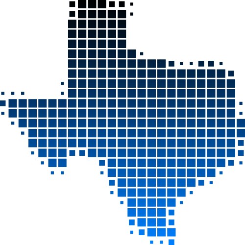 Map of texas Royalty Free Vector Image - VectorStock