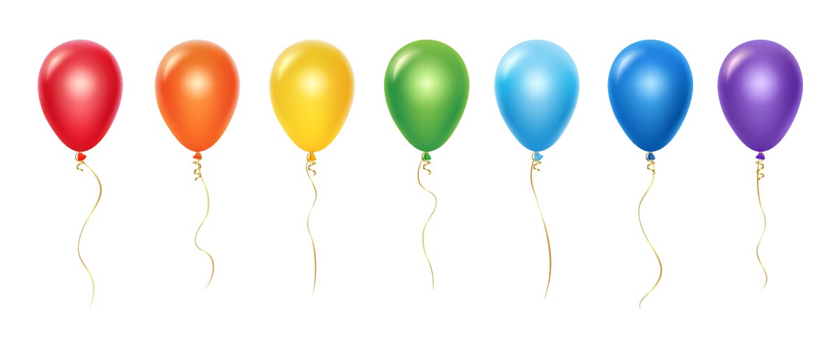 Colorful balloons Royalty Free Vector Image - VectorStock