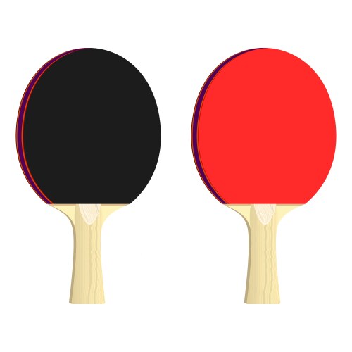 Table tennis rackets Royalty Free Vector Image