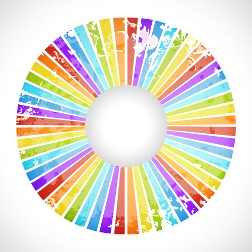 Color circle bright colorful rainbow shades Vector Image