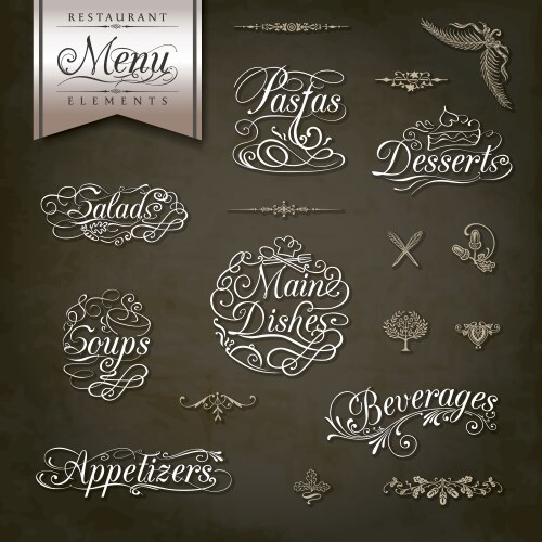 Vintage design elements Royalty Free Vector Image