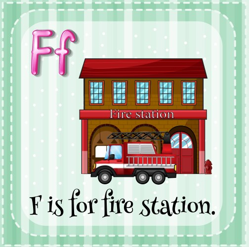 A fire station Royalty Free Vector Image - VectorStock