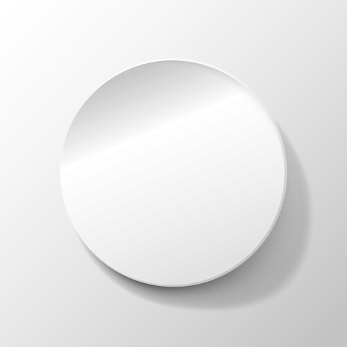 Round window isolated on white background Vector Image