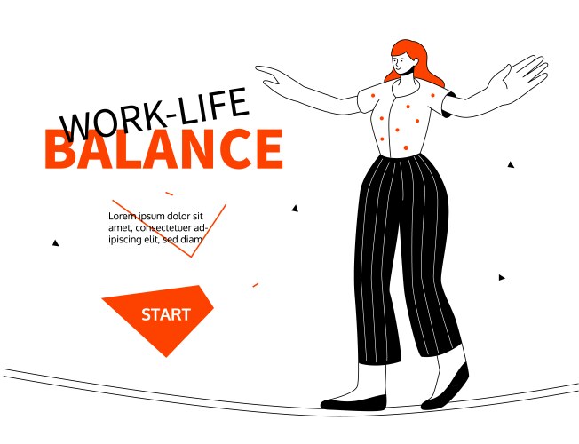 Happy businessman balancing between work and life Vector Image