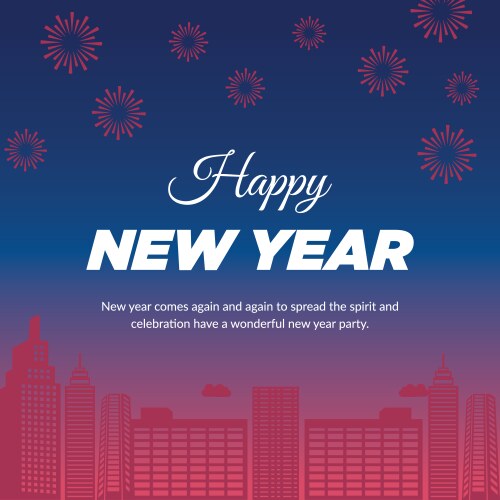 Happy new year banner design Royalty Free Vector Image