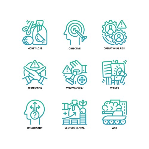 Consumer behavior concept icons set Royalty Free Vector