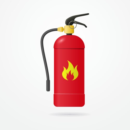 Hand drawing a modern fire extinguisher Royalty Free Vector