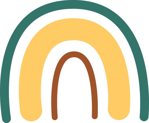 Hand drawn rainbow Royalty Free Vector Image - VectorStock