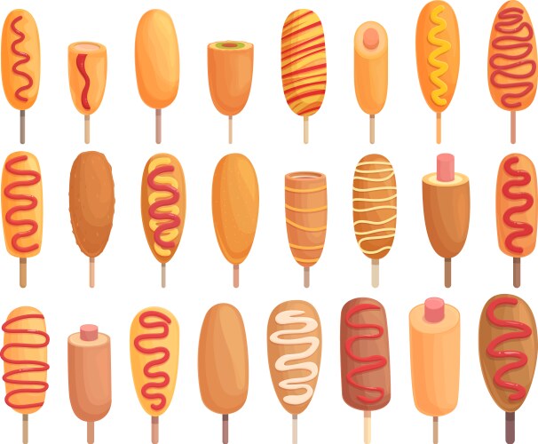 Cartoon Corn Dog Vector Images (over 740)