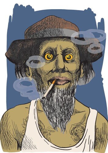 Smoker Man Vector Images (over 2,700)