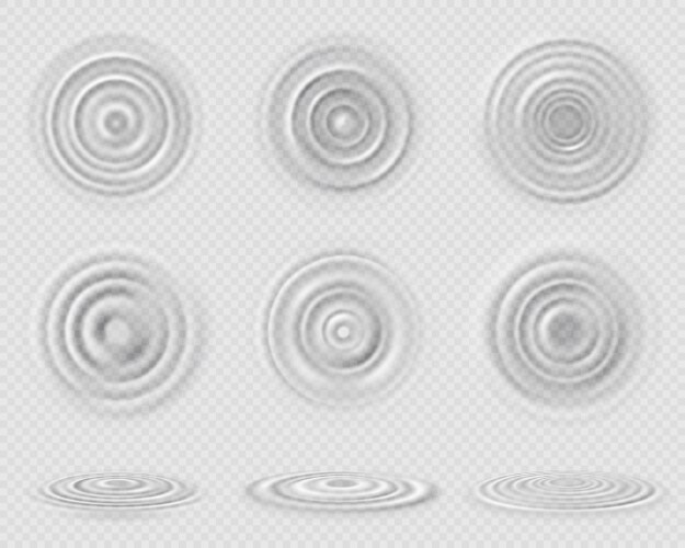 Drop of Water Ripple Effect Vector Images (over 1,000)