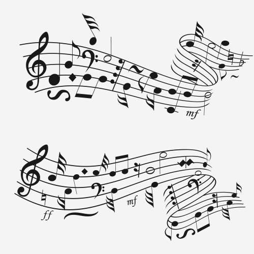 Music notes Royalty Free Vector Image - VectorStock