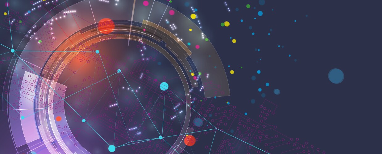 Abstract technology background for science Vector Image