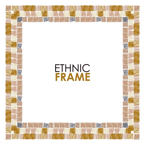 Ethnic frame Royalty Free Vector Image - VectorStock