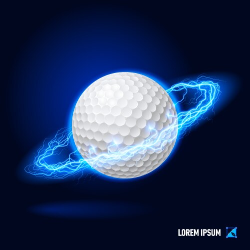 Isolated energy ball sphere made lightning Vector Image