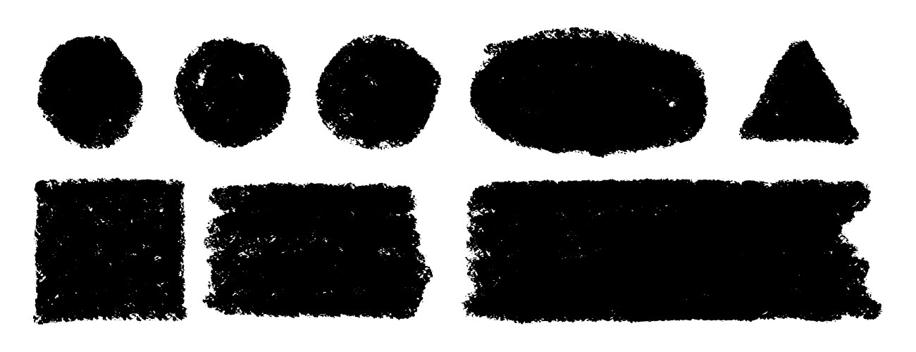 Thick Brushstroke Text Boxes Royalty Free Vector Image