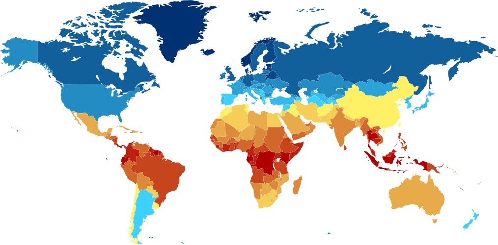 World map Royalty Free Vector Image - VectorStock
