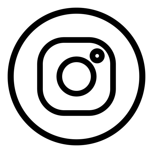 Instagram icon flat isolated on white Royalty Free Vector