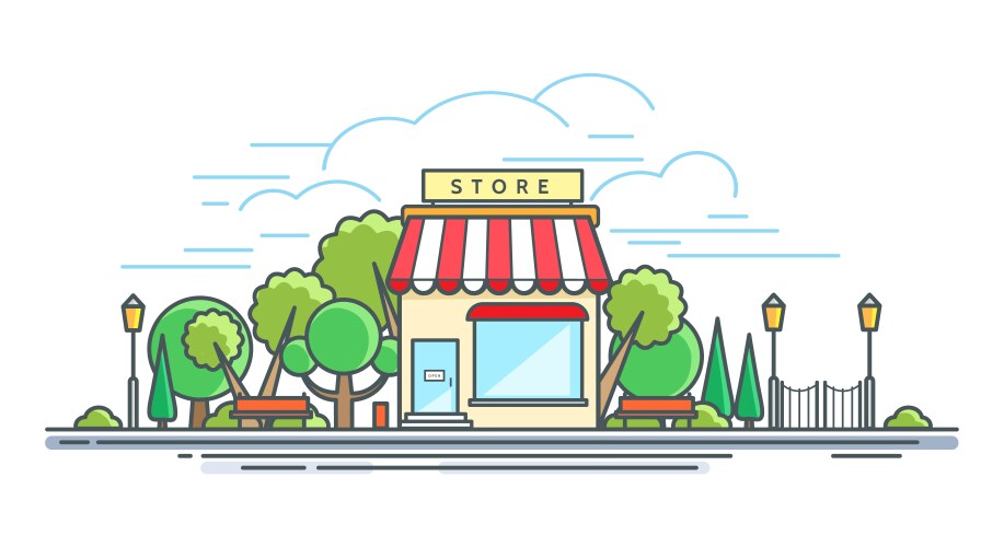 Cartoon Storefront Vector Images (over 3,600)
