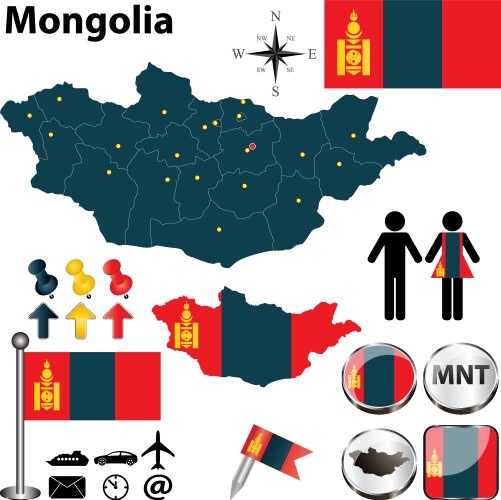 Mongolian yurt nomadic dwelling asian people Vector Image