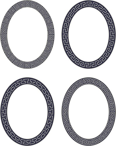 Ovale elegant frame Royalty Free Vector Image - VectorStock