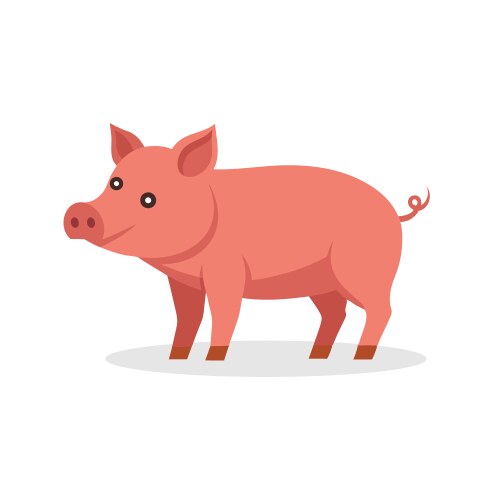 Pig side view Vector Images & Graphics for Commercial Use | VectorStock
