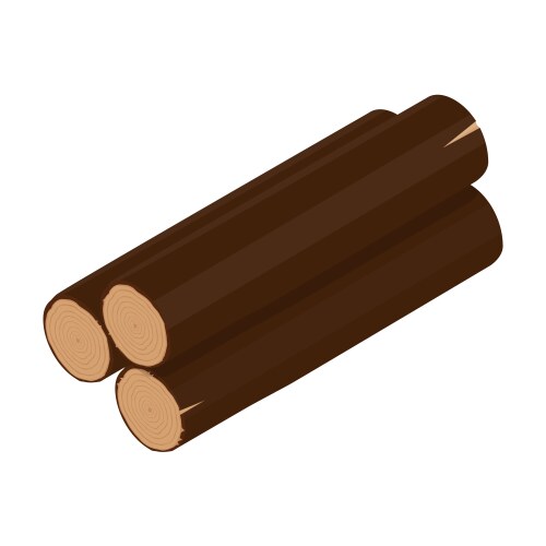 Wooden log Royalty Free Vector Image - VectorStock