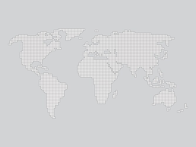 World map grid Royalty Free Vector Image - VectorStock
