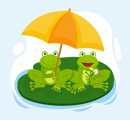 Umbrella Rain Frog Vector Images (over 160)