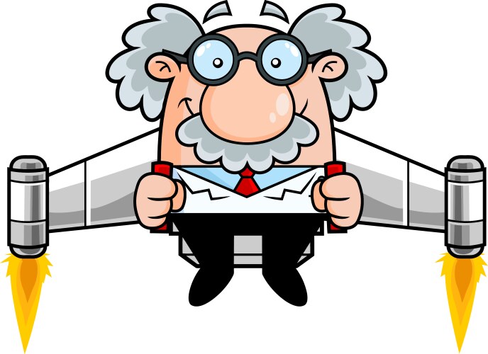 Cartoon professor Royalty Free Vector Image - VectorStock