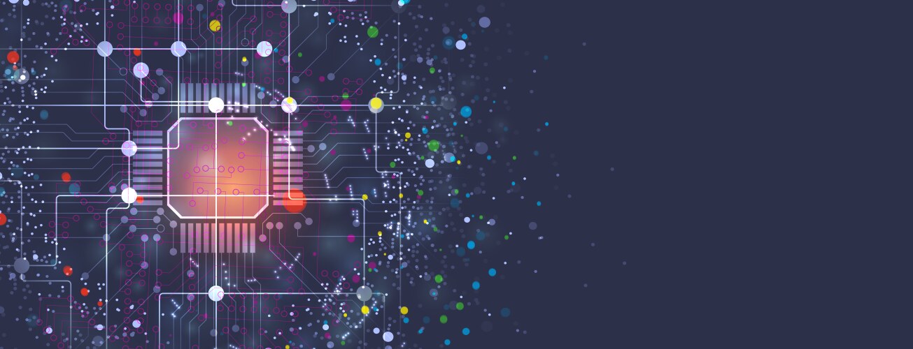 Abstract technology background for science Vector Image