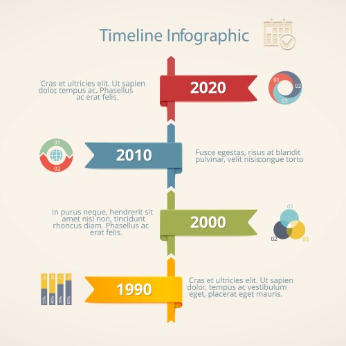 Timeline Vintage Vector Images within Infographics (99)
