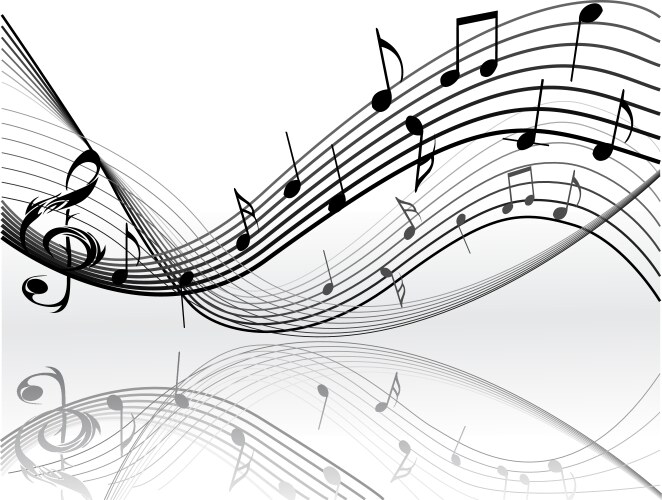 Musical note staff Royalty Free Vector Image - VectorStock