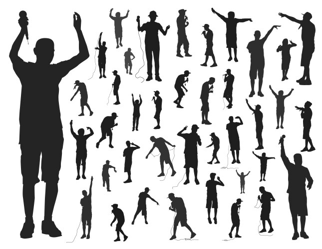 Rapper Silhouette Vector Images (over 380)