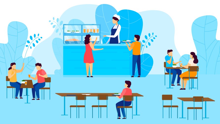 School Cafeteria Vector Images (over 1,000)