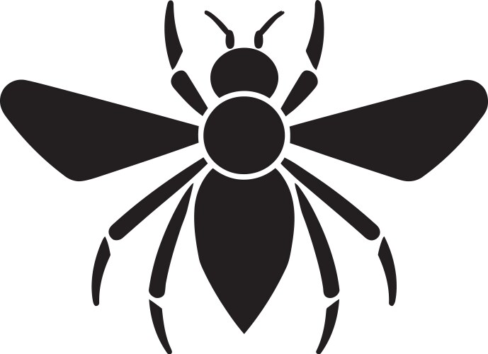 Tarantula hawk majesty in black insect hunters Vector Image