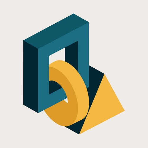 Gold Torus Intersecting Cuboid – Royalty-Free Vector | VectorStock