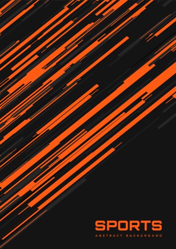 Modern sports banner design with diagonal orange Vector Image