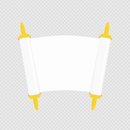 Torah scroll bible mockup set realistic style Vector Image