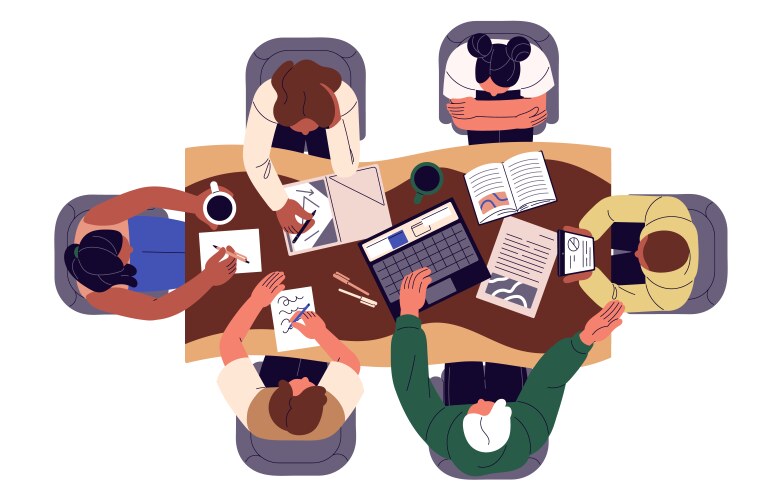 Top View Man Sitting Vector Images (over 720)