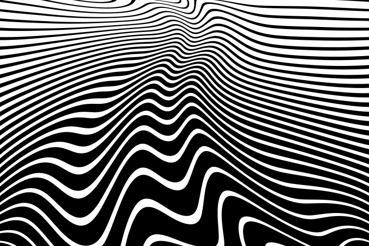 Wavy lines pattern Royalty Free Vector Image - VectorStock