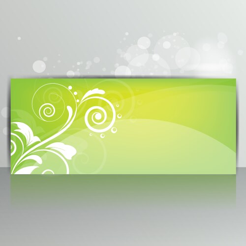 Abstract card with floral background Royalty Free Vector