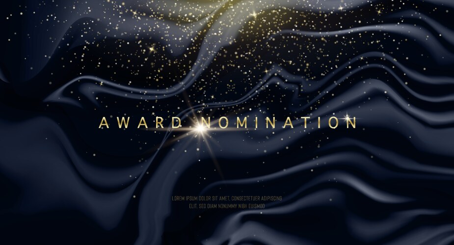 Award nomination ceremony luxury background Vector Image